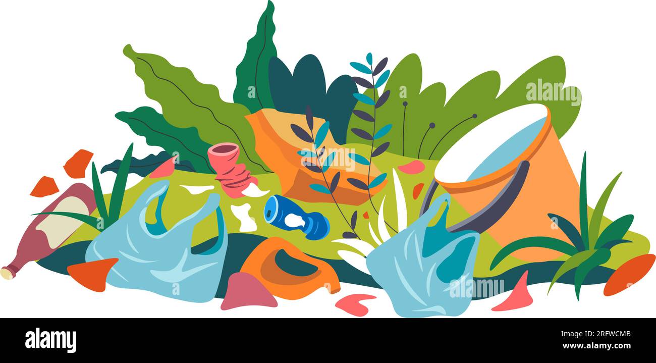 Rubbish forest Stock Vector Images - Alamy