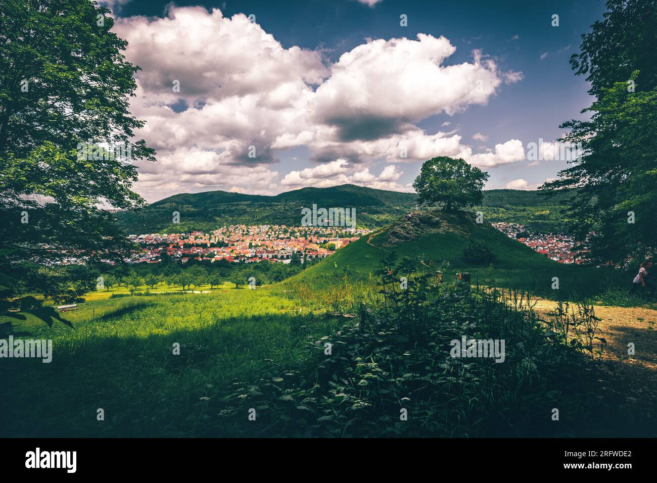 Beautiful landscape in the mountains, great views of nature. Sunset ...