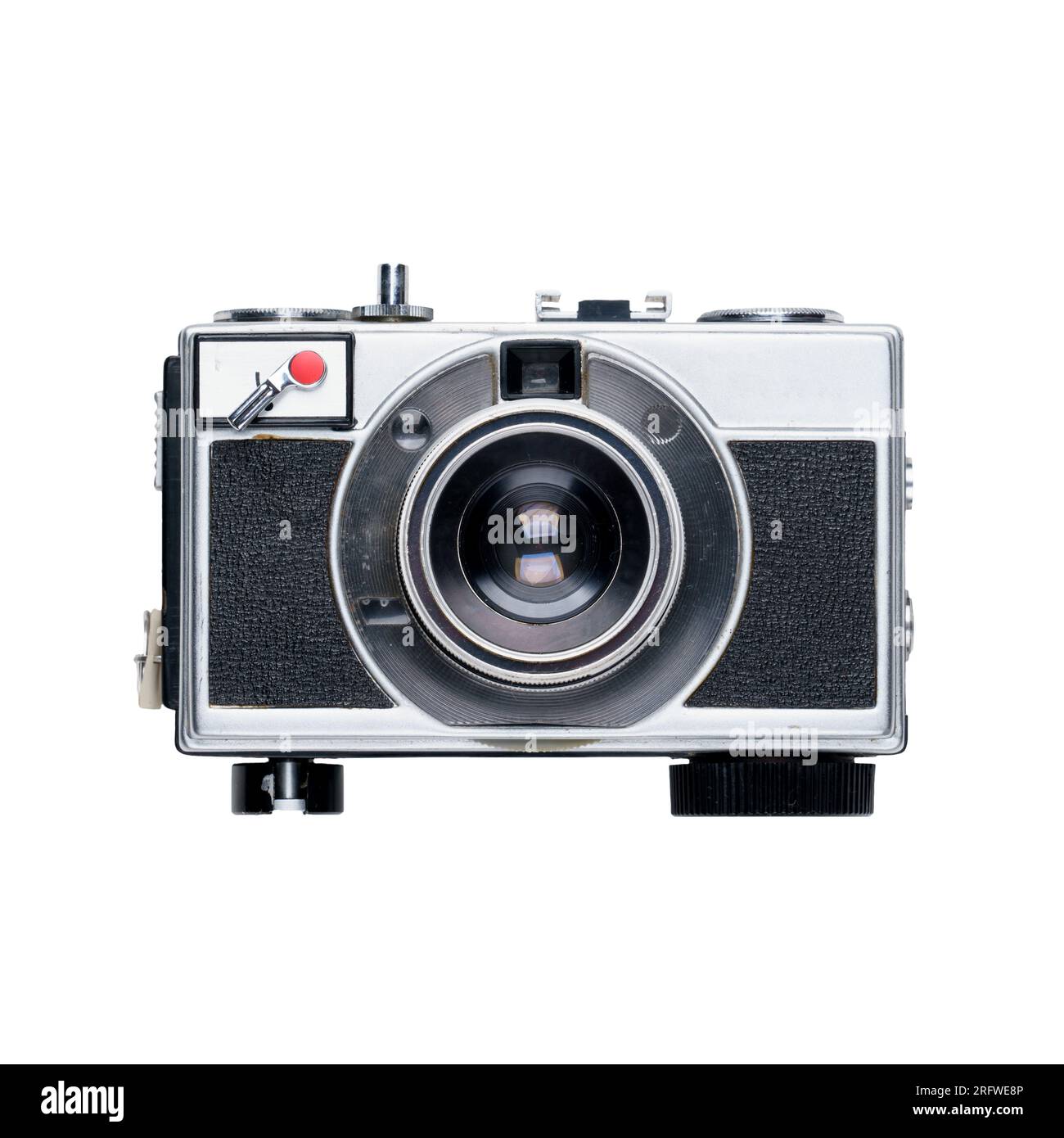 vintage old film camera isolated on white background Stock Photo - Alamy