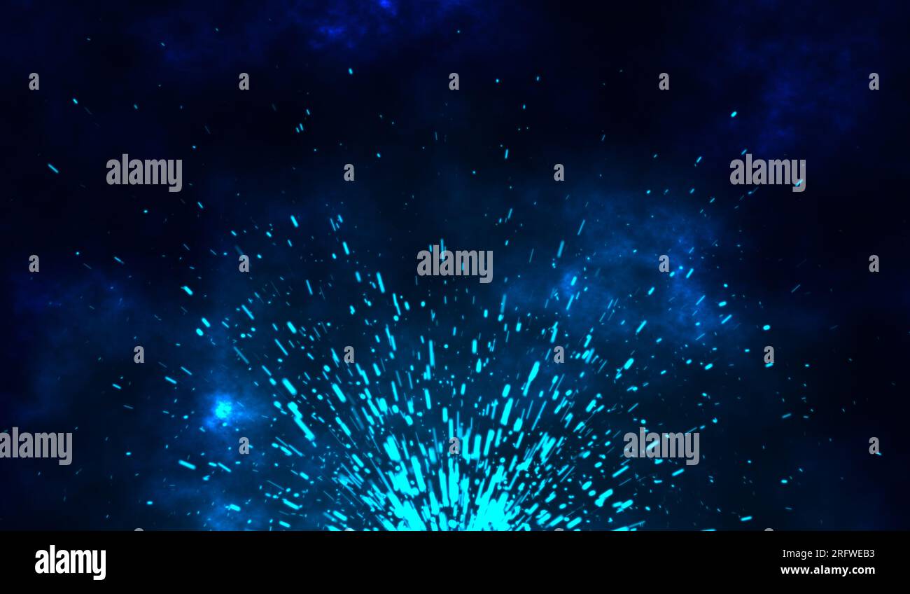 Magic particles rising from light hi-res stock photography and images ...