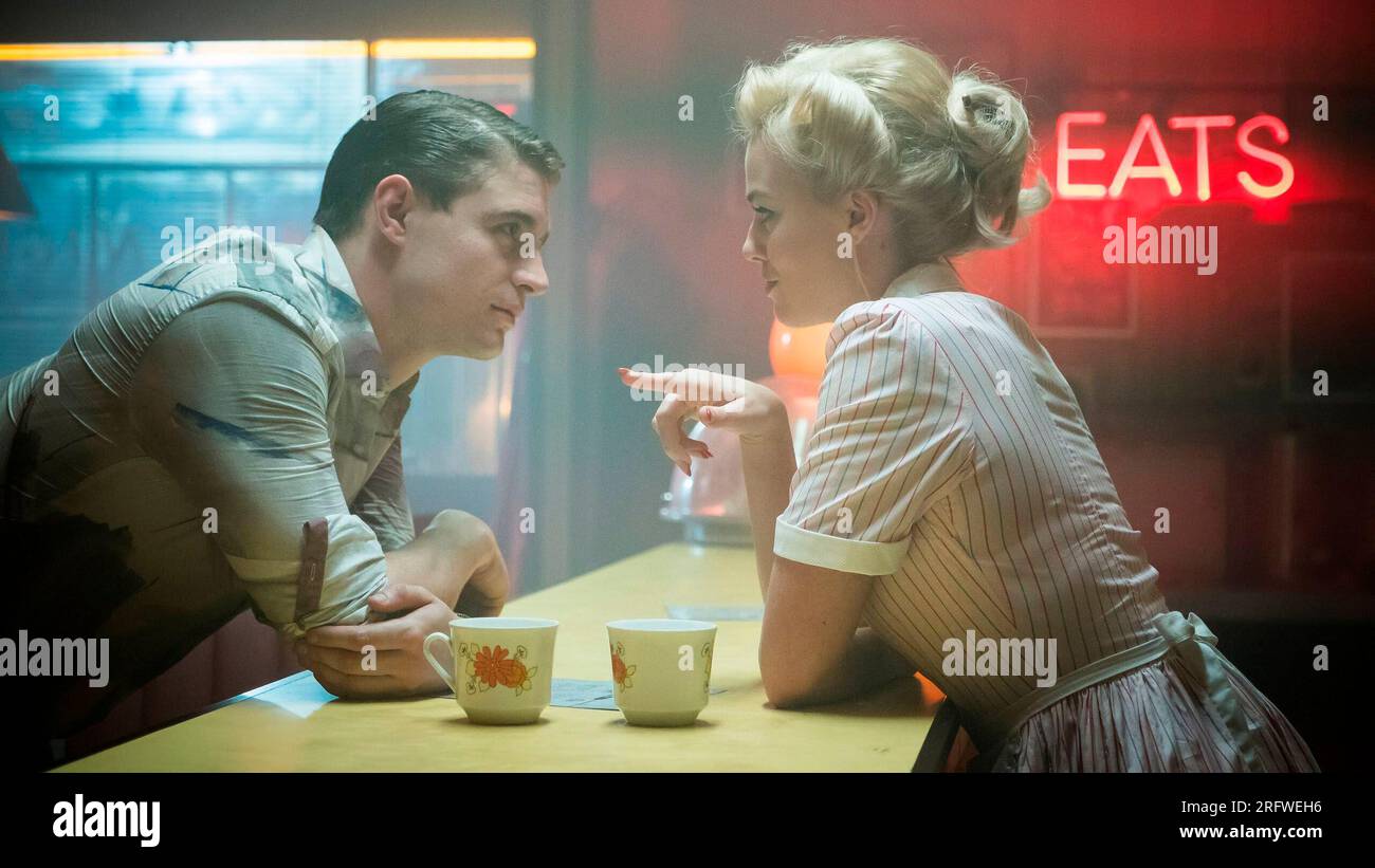 MAX IRONS and MARGOT ROBBIE in TERMINAL (2018), directed by VAUGHN ...