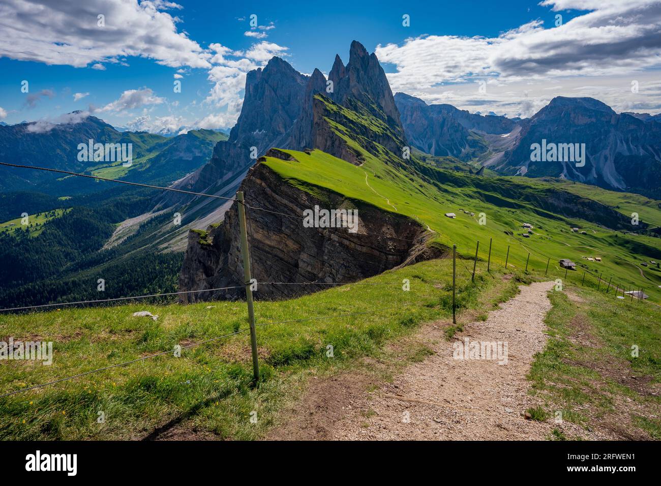 Seceda mountain in the Dolomites, South Tyrol, Italy Stock Photo - Alamy