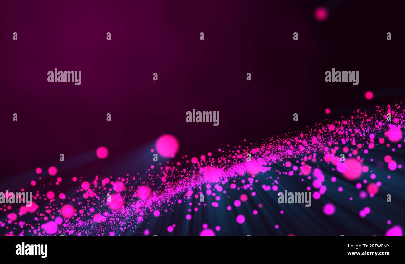 Glow pink bokeh particles animation hi-res stock photography and images ...