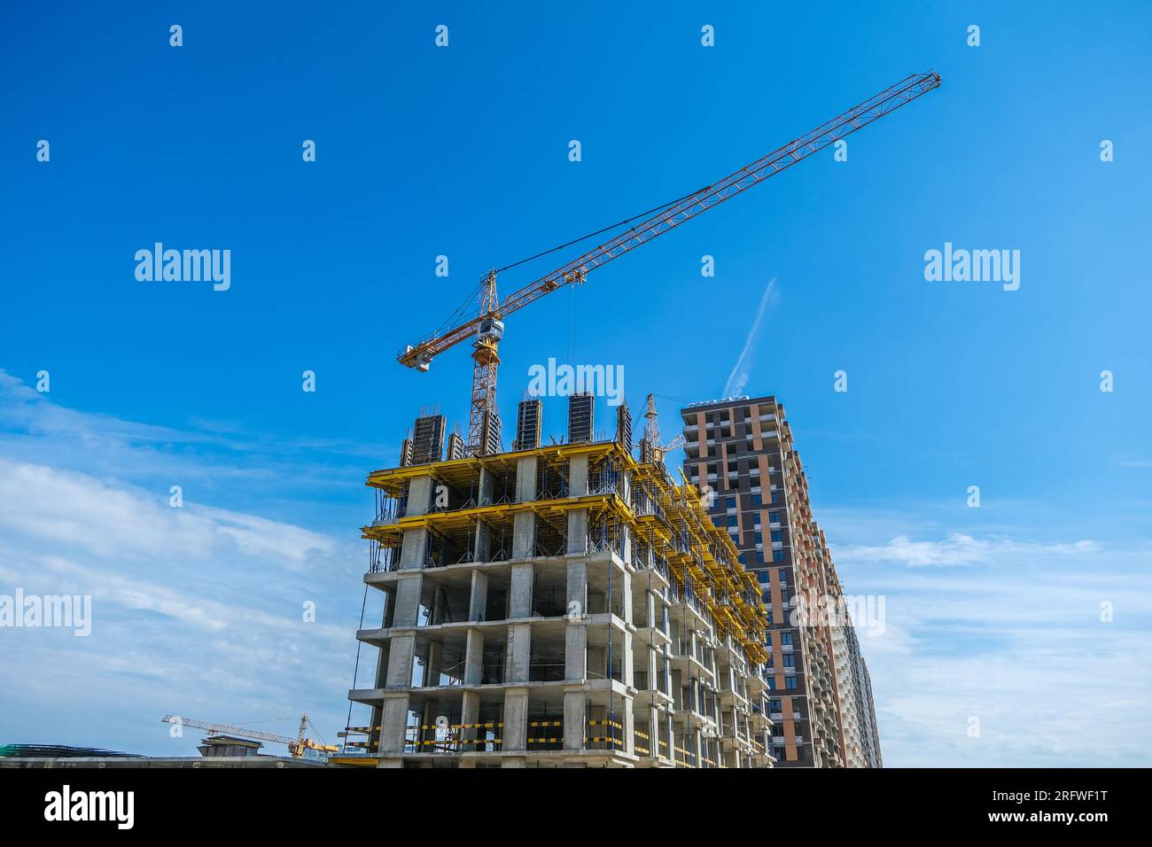 Construction of modern high-rise residential buildings Stock Photo - Alamy