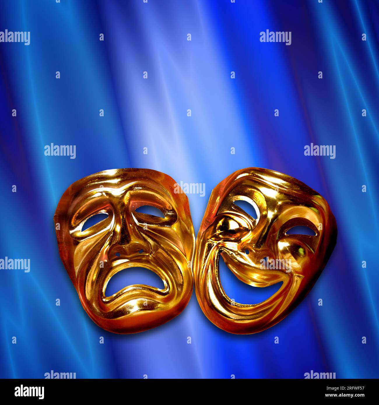 theatrical masks of comedy and tragedy Stock Photo - Alamy