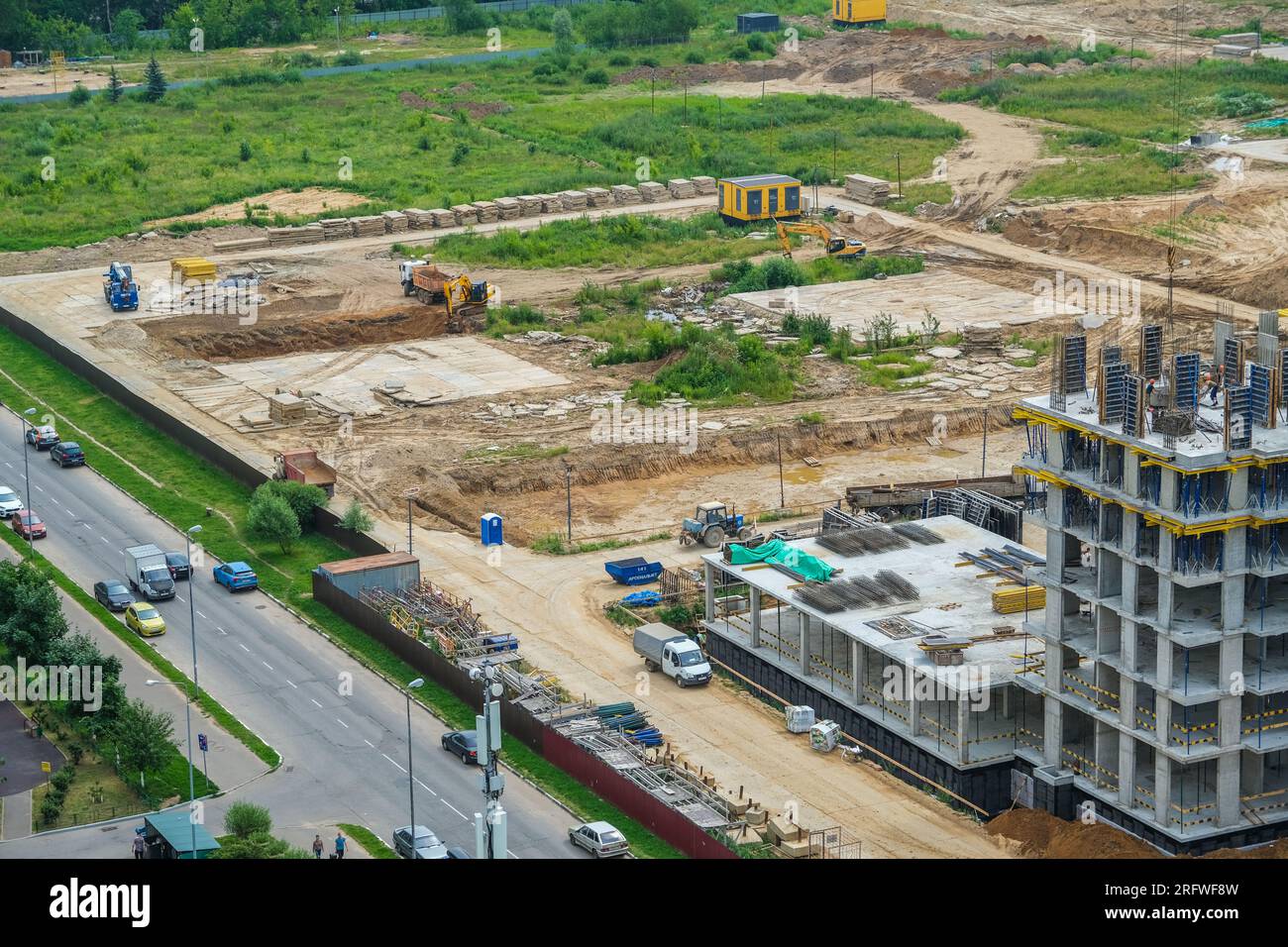 Construction of modern high-rise residential buildings Stock Photo - Alamy