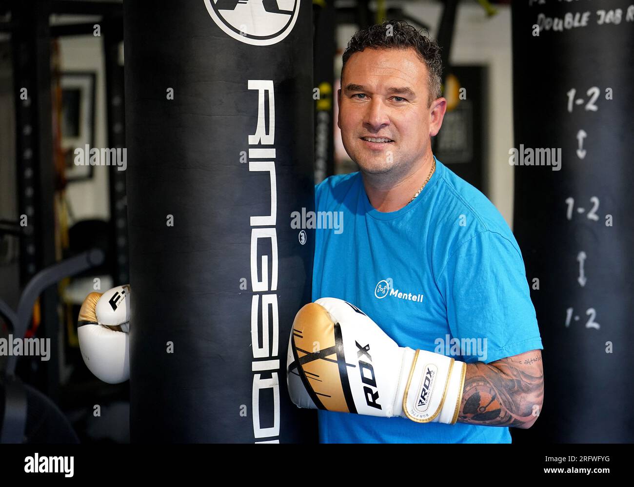 Dave Thompson at Bells Gym in Altrincham, Greater Manchester. Dave is ...