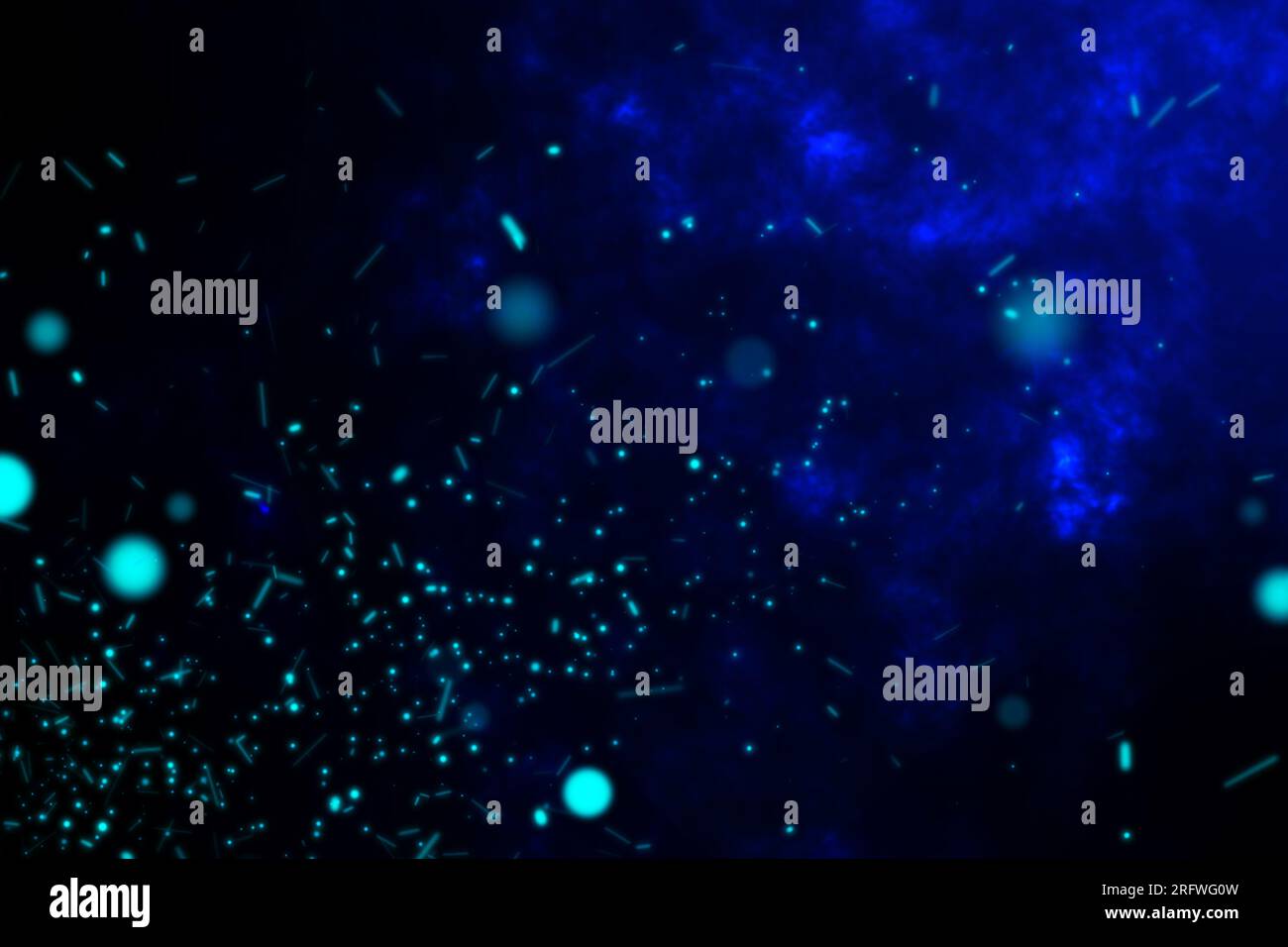 Magic particles rising from light hi-res stock photography and images ...