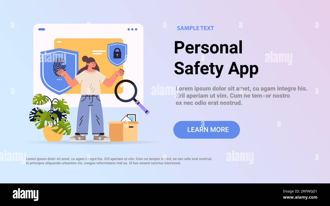 Girl Programmer Using Computer App To Develop New Security System Personal Safety Application