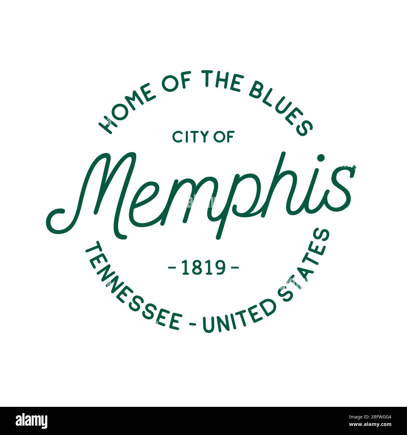Memphis, Tennessee Vector design template. Memphis logotype. Vector and ...