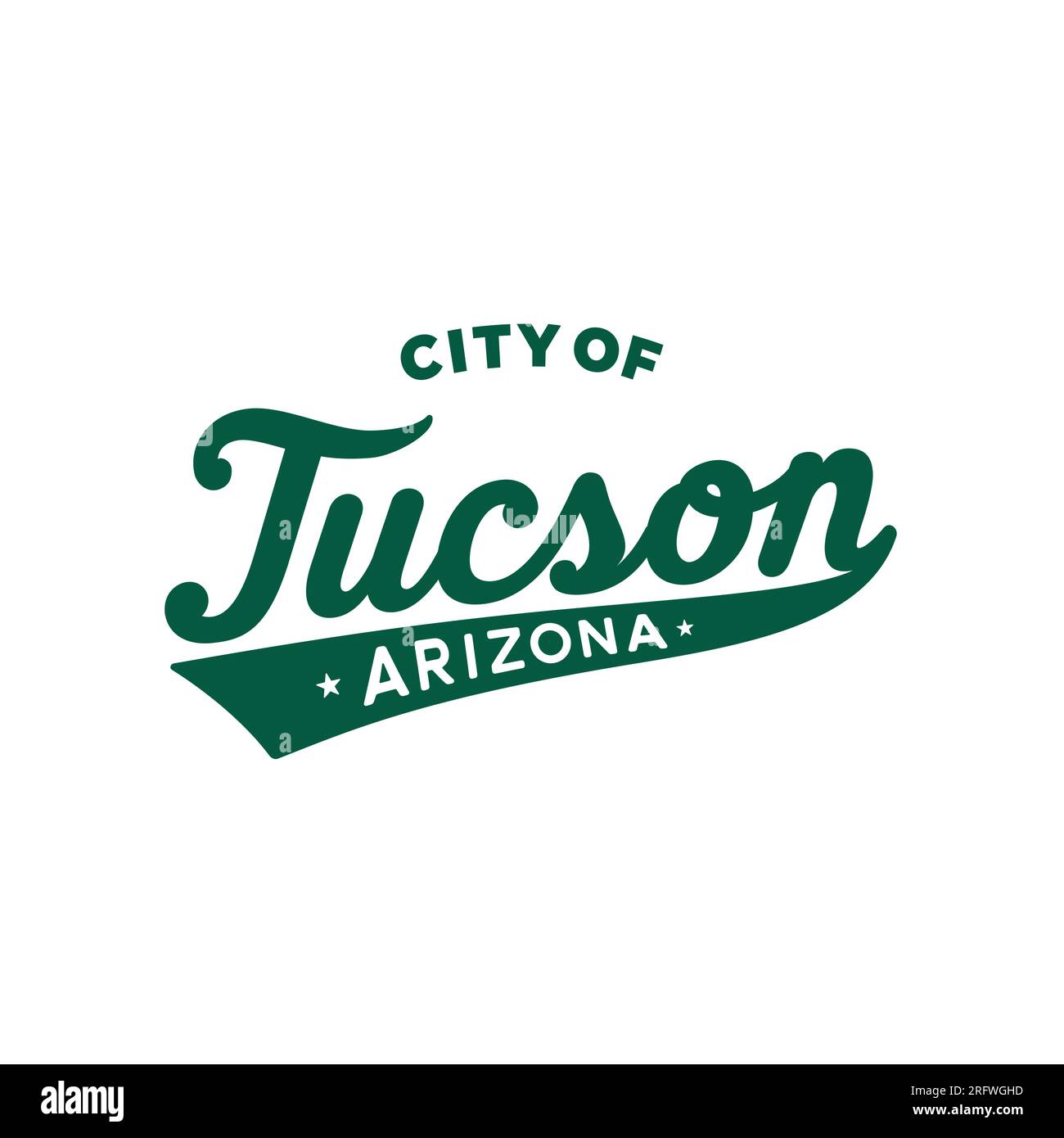 City of Tucson lettering design. Tucson, Arizona typography design ...