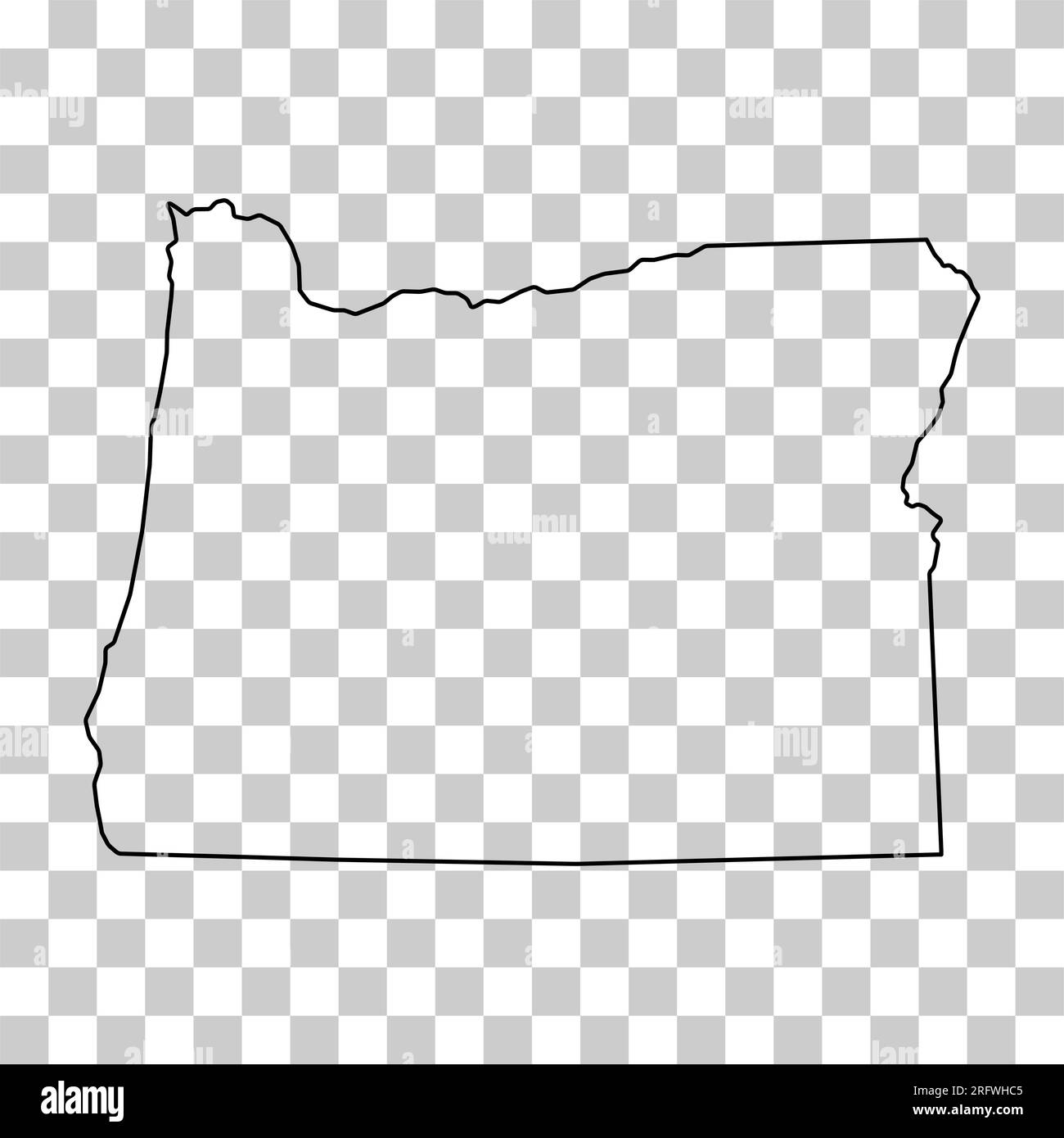 Portland vector outline map Black and White Stock Photos & Images - Alamy