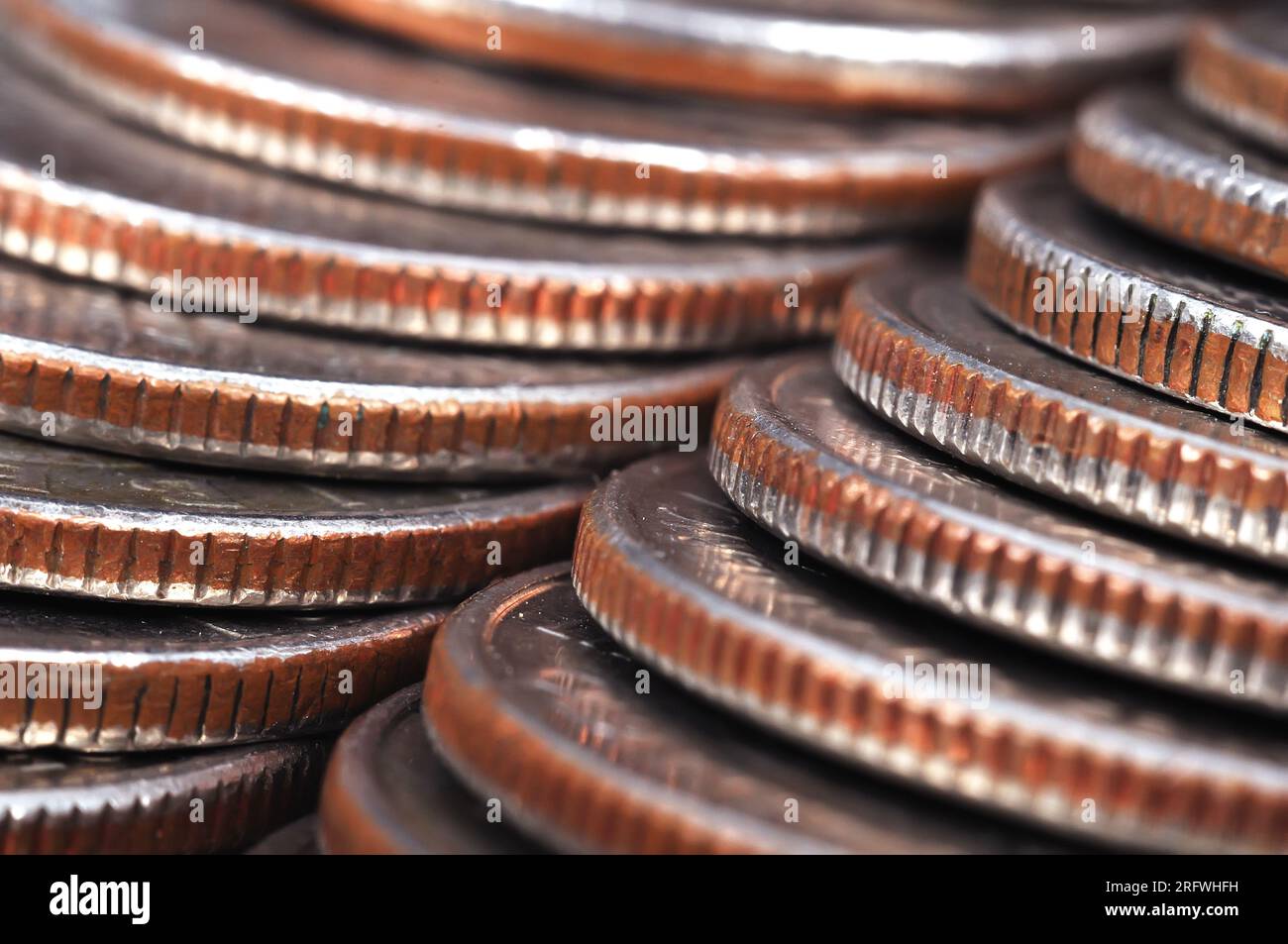 american coins stack, high resolution Stock Photo - Alamy