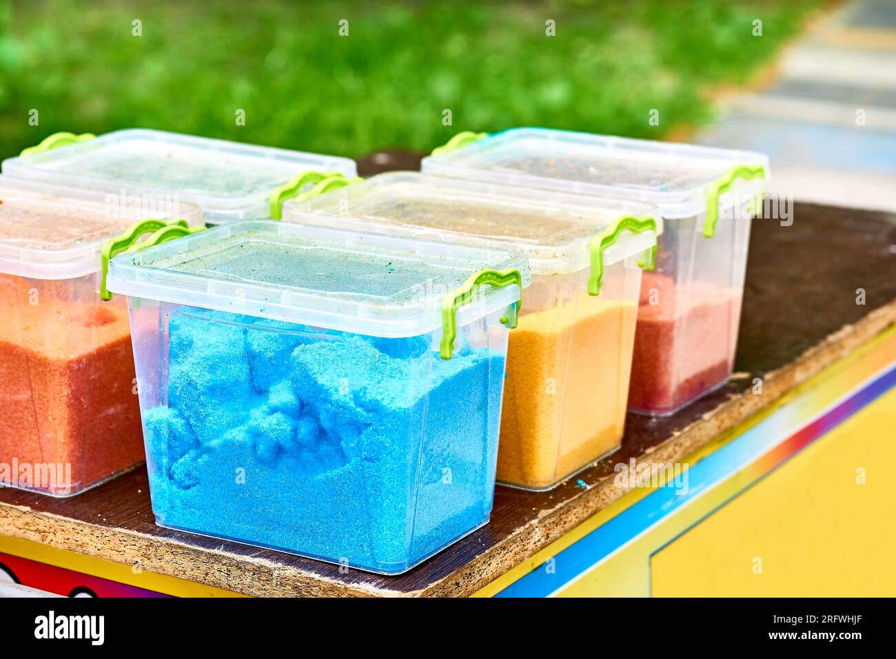 Multi colored food fillers for popcorn with a variety of flavors in ...