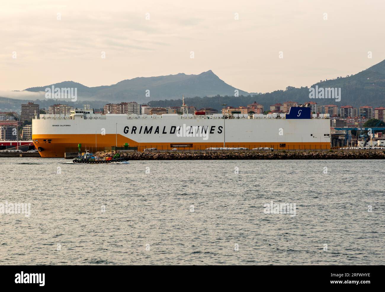 'Grande California' vehicle carrier ship built 2021. Grimaldi Lines ...