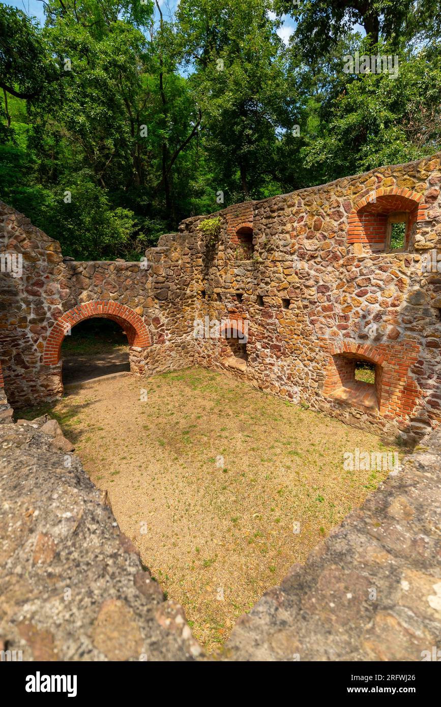Historical ruins near by Salfold village, Hungary. A palos monastery ...
