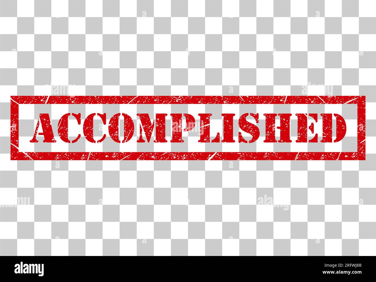 Accomplished stamp symbol, label sticker sign button, text banner ...