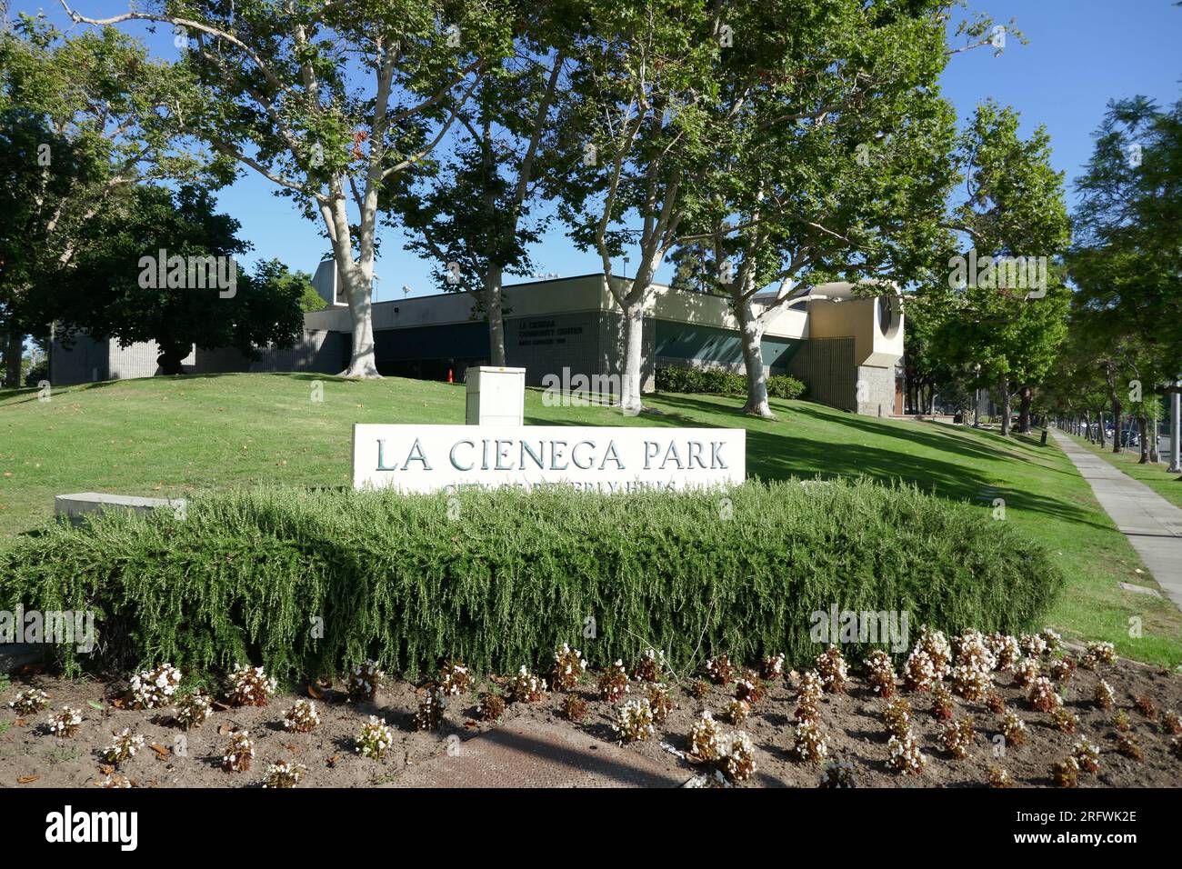Beverly Hills, California, USA 5th August 2023 La Cienega Park on ...