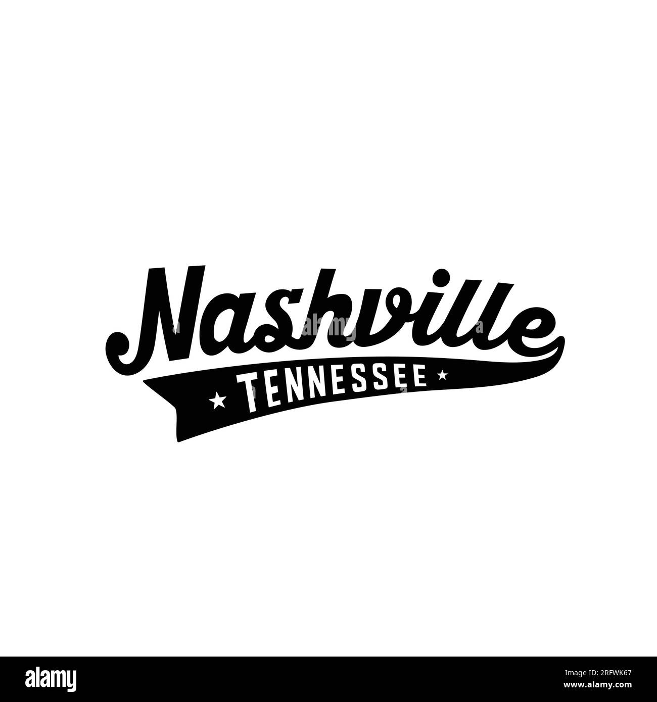 Nashville lettering design. Nashville, Tennessee typography design ...
