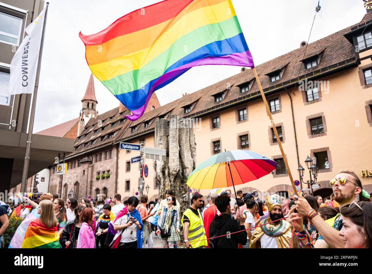 Nuremberg, Germany - August 5, 2023: Nuremberg Pride Parade 2023 Stock Photo - Alamy