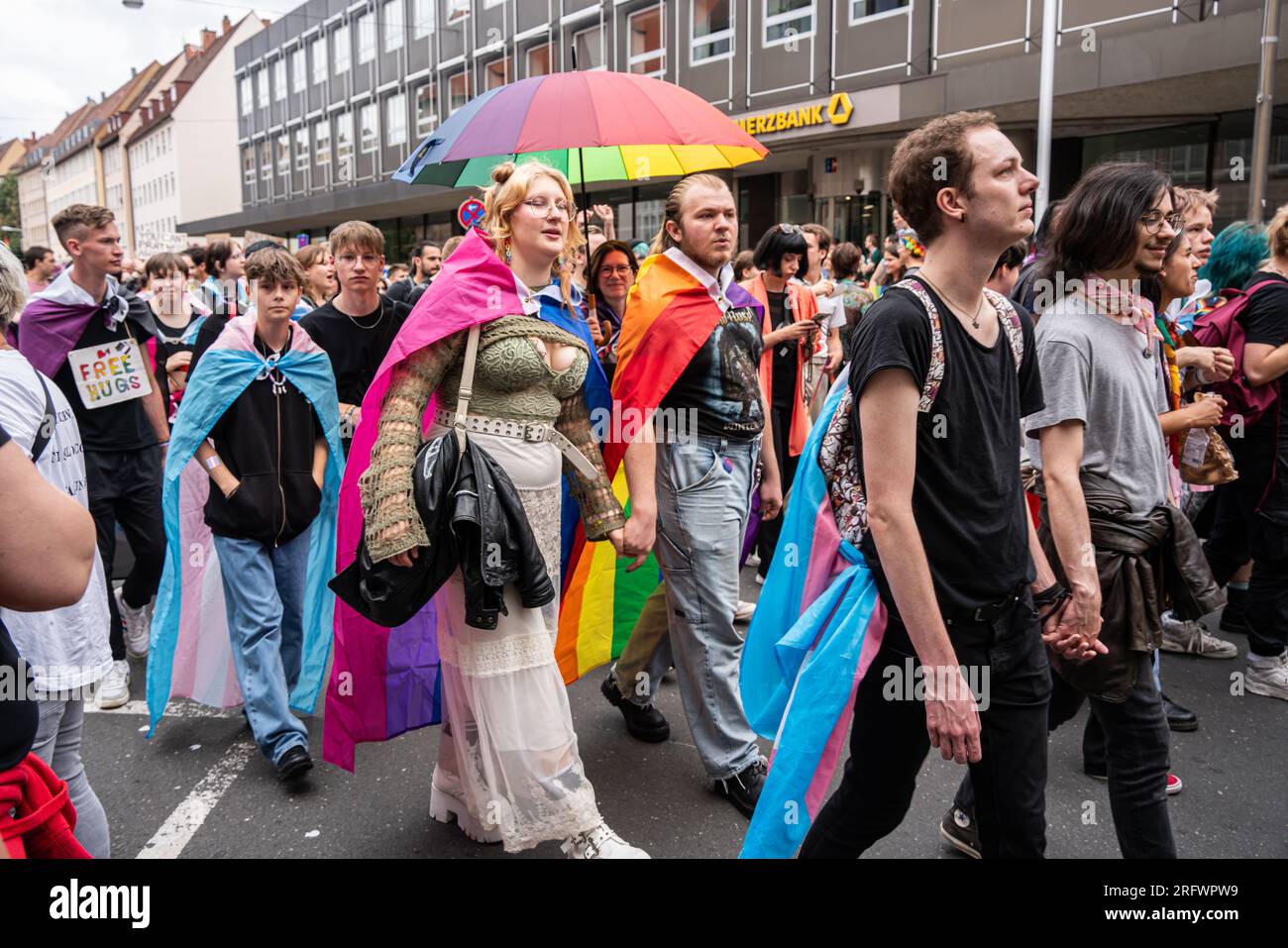 Nuremberg, Germany - August 5, 2023: Nuremberg Pride Parade 2023 Stock Photo - Alamy