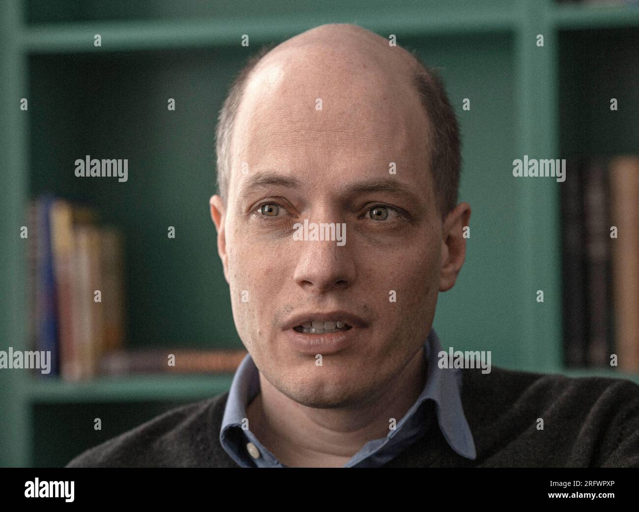 Alain de Botton a Swiss-born British author and philosopher Stock Photo ...