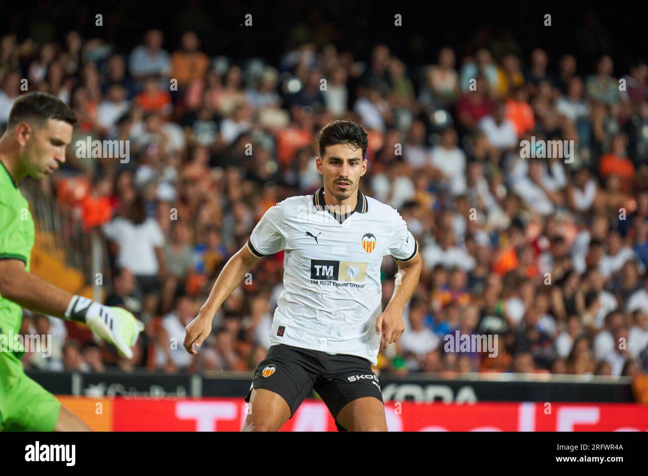 Valencia, Spain. 05th Aug, 2023. Andre Almeida of Valencia CF seen ...