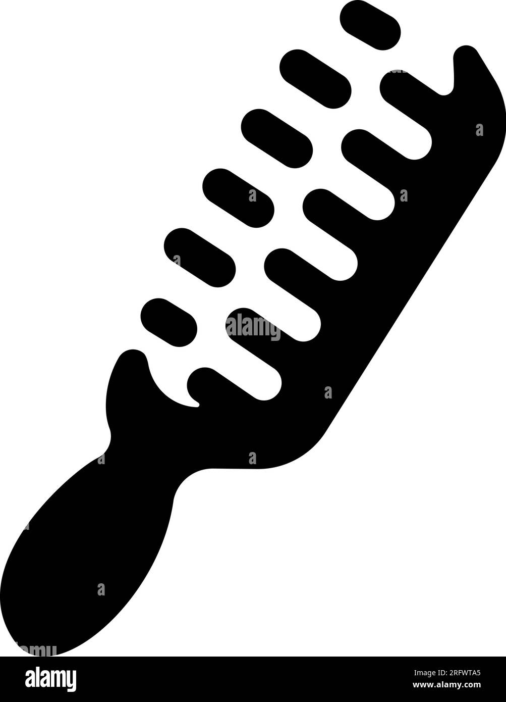 Comb icon vector design Cut Out Stock Images & Pictures - Alamy