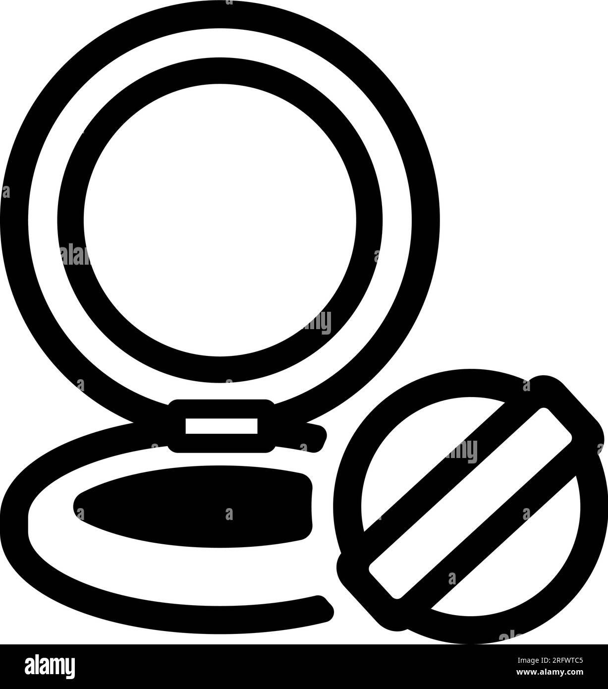 Makeup Compact Clipart Black And White