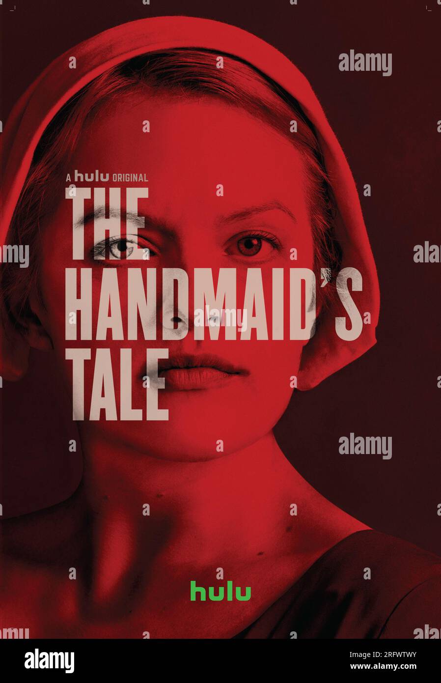 The Handmaid's Tale tv Elisabeth Moss poster Stock Photo - Alamy