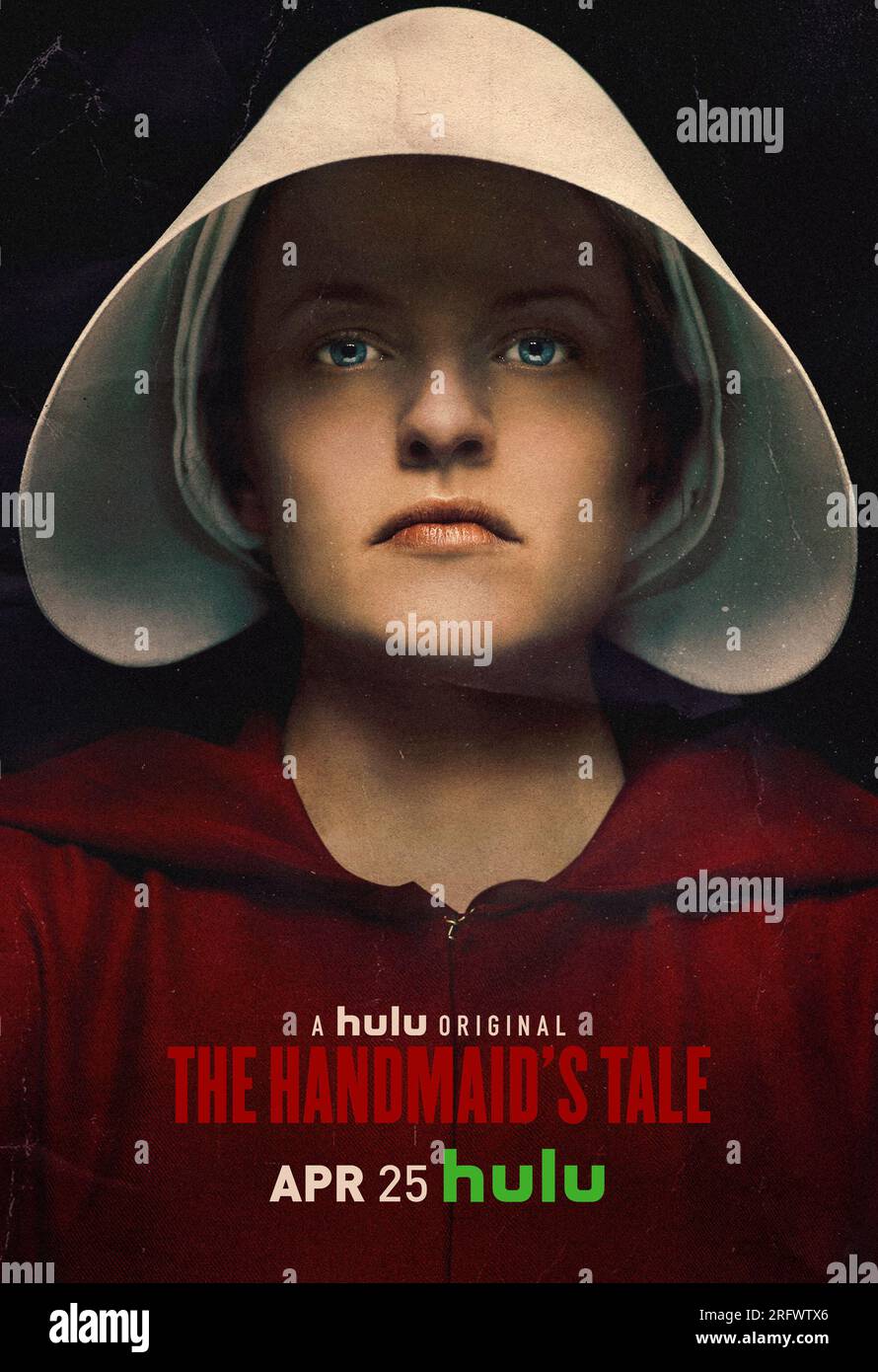The Handmaid's Tale poster Elisabeth Moss Stock Photo - Alamy