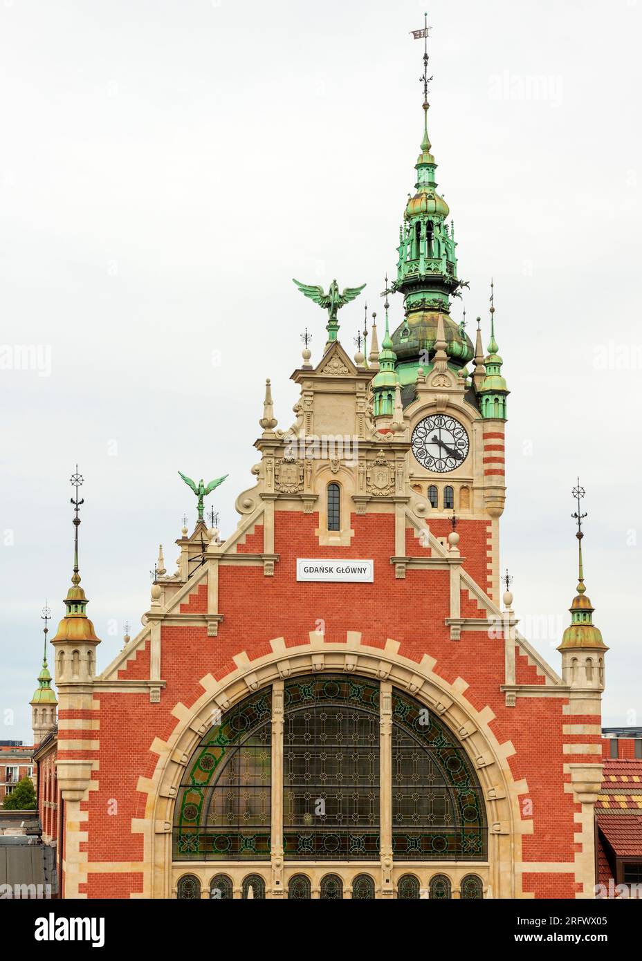 Gdańsk Główny main central train station architectural details as seen ...