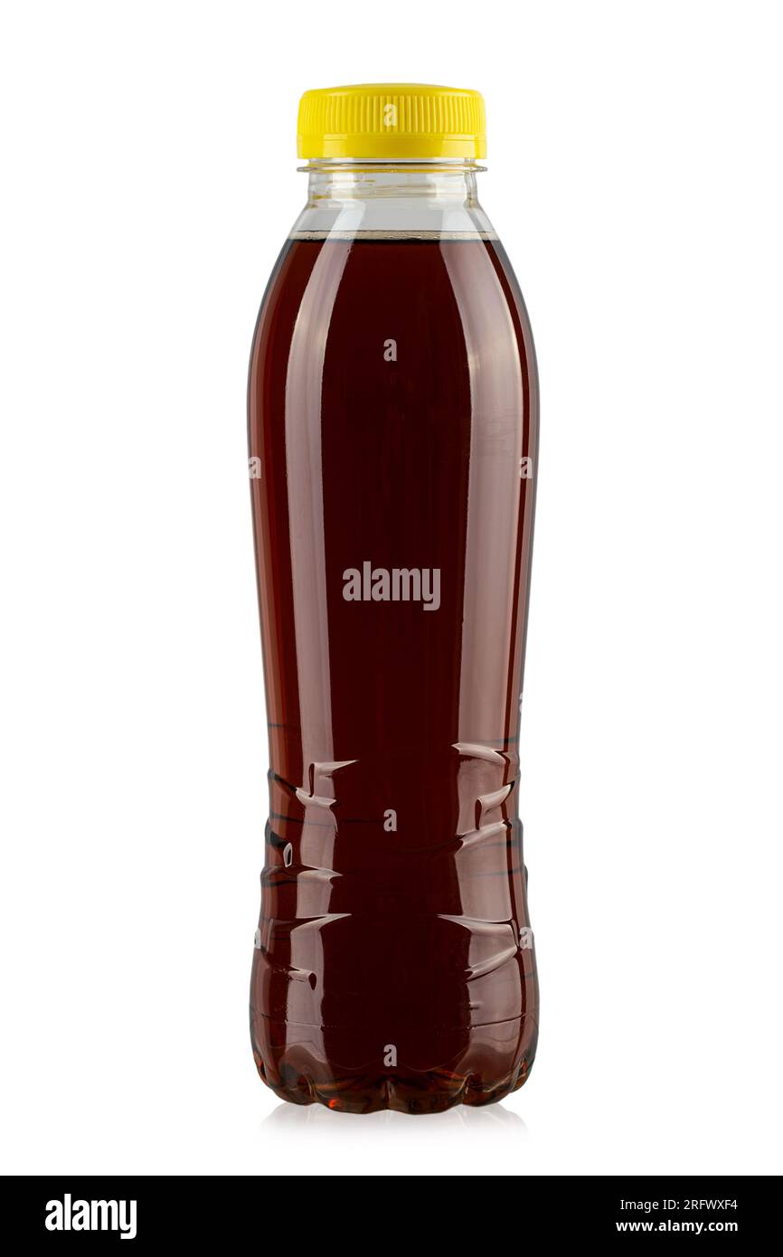 Bottle of ice tea isolated on white background. File contains clipping ...