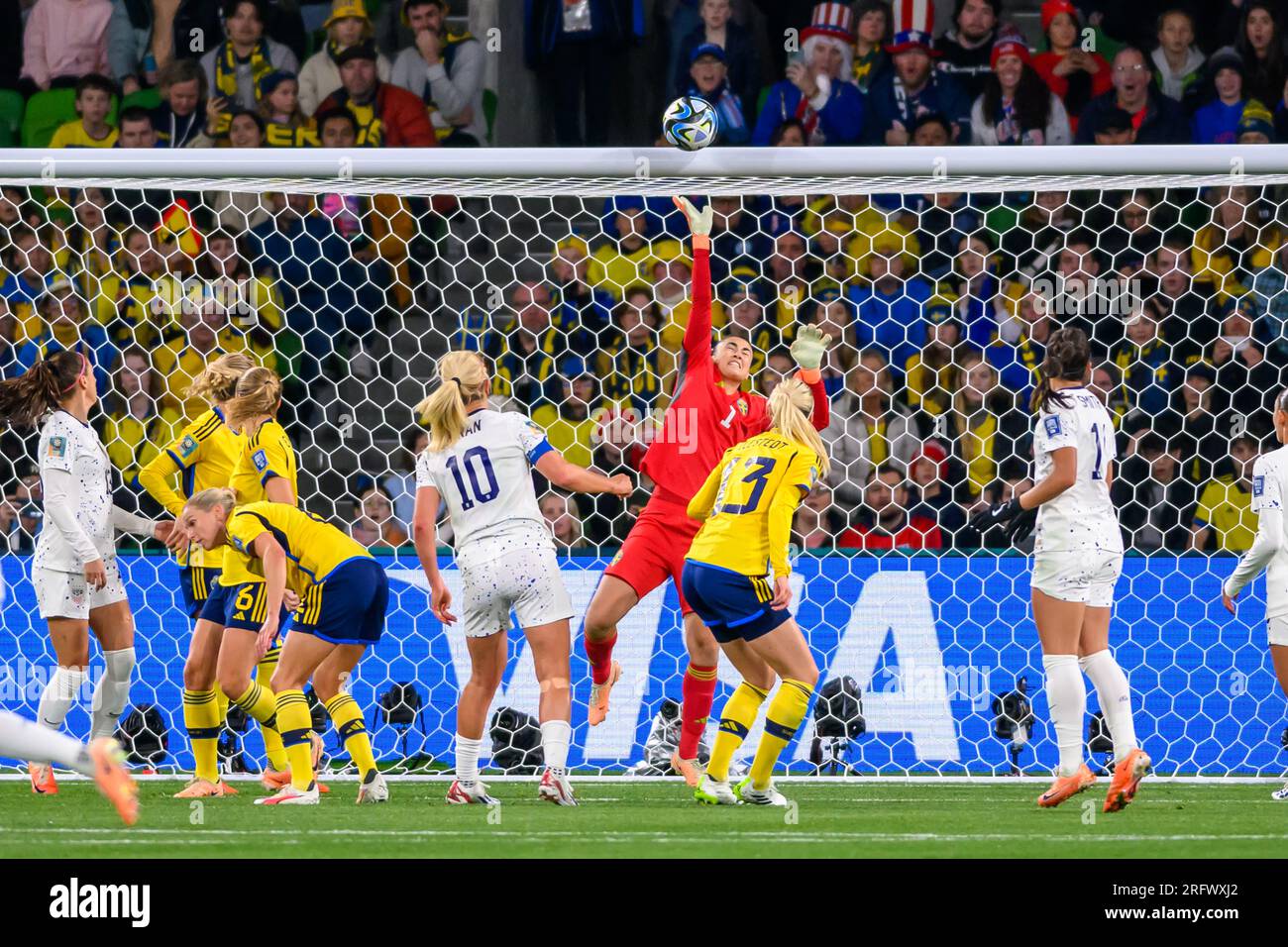 Melbourne, Australia. 06th Aug, 2023. Zecira Musovic of Sweden making a ...