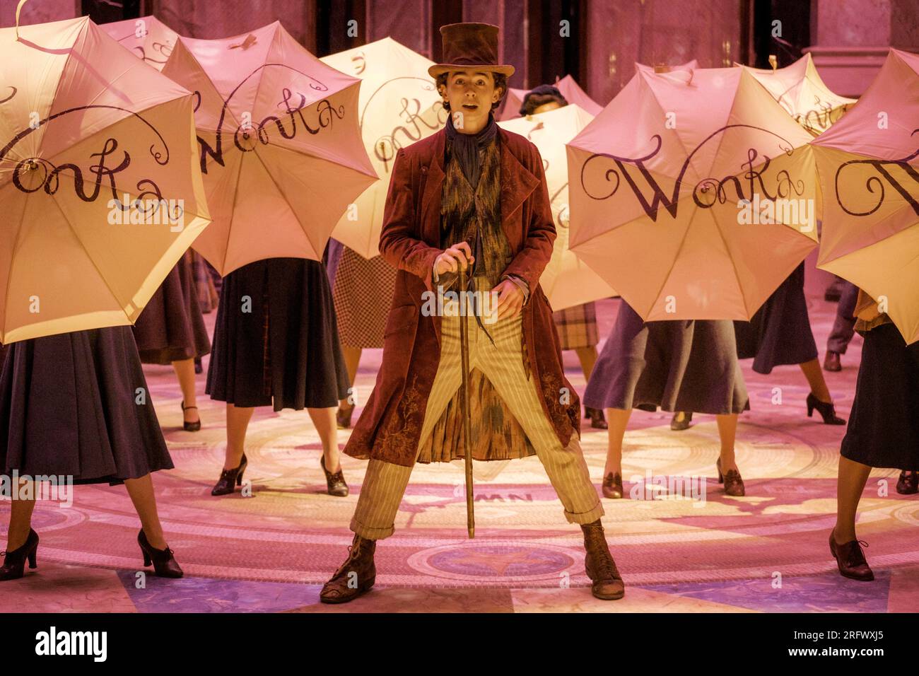 TIMOTHEE CHALAMET in WONKA (2023), directed by PAUL KING. Credit ...