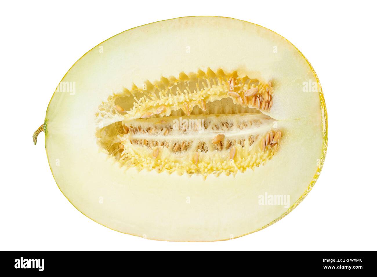Half melon isolated on white background. File contains clipping path ...