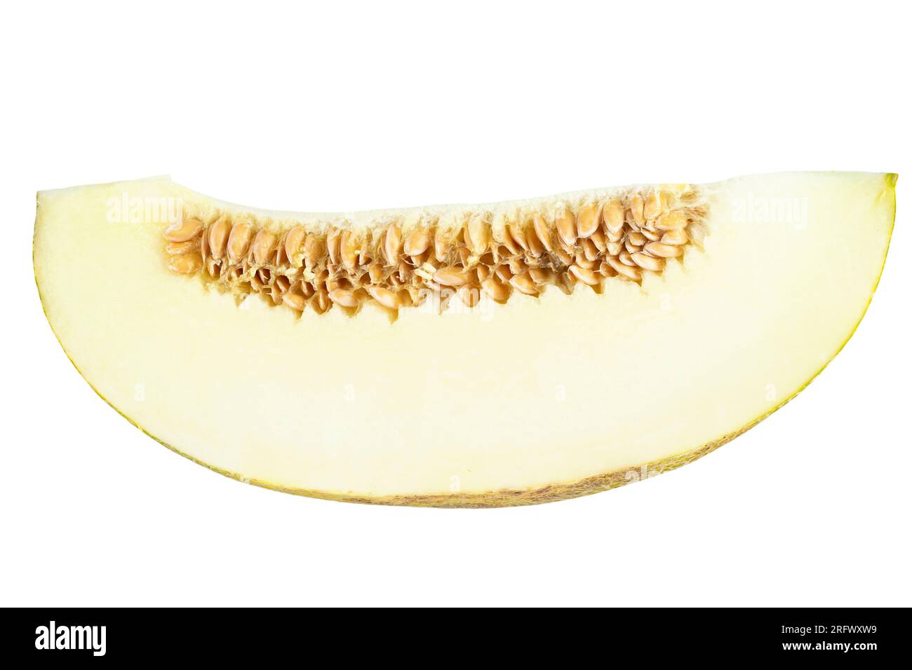 Slice melon isolated on white background. File contains clipping path ...