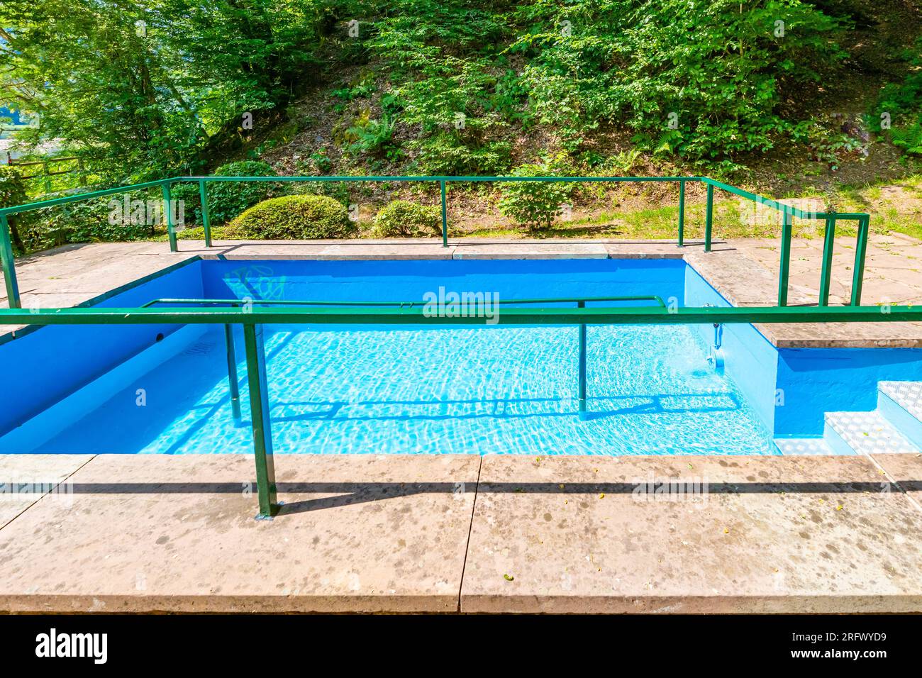 Small pool in a natural water spring to cool feet of walkers ...