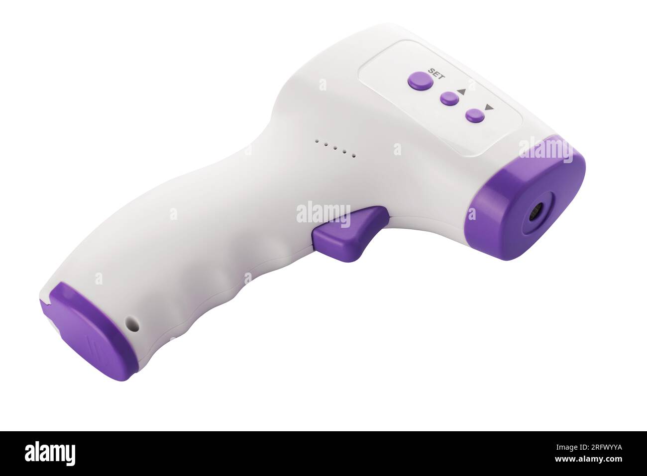 Electronic infrared contactless thermometer isolated on white Stock ...