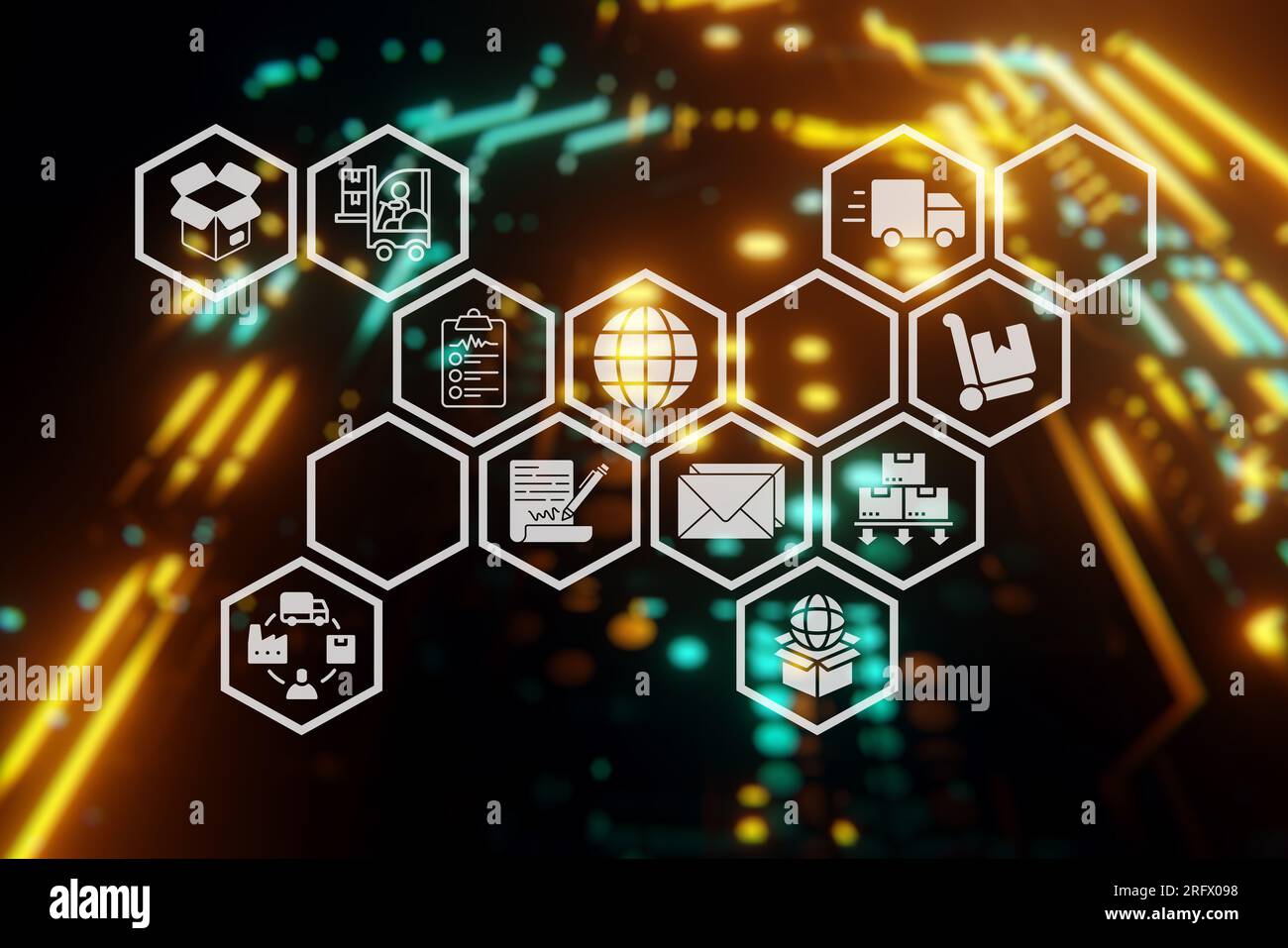 Logistic Management Concept The Complex Process Of Planning Organizing And Controlling