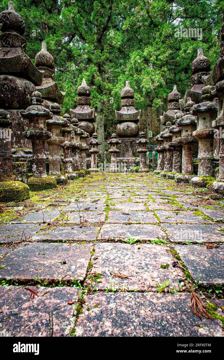 Landscape in the Koyasan, Mount Koya, Japan. Mount Koya is the center ...