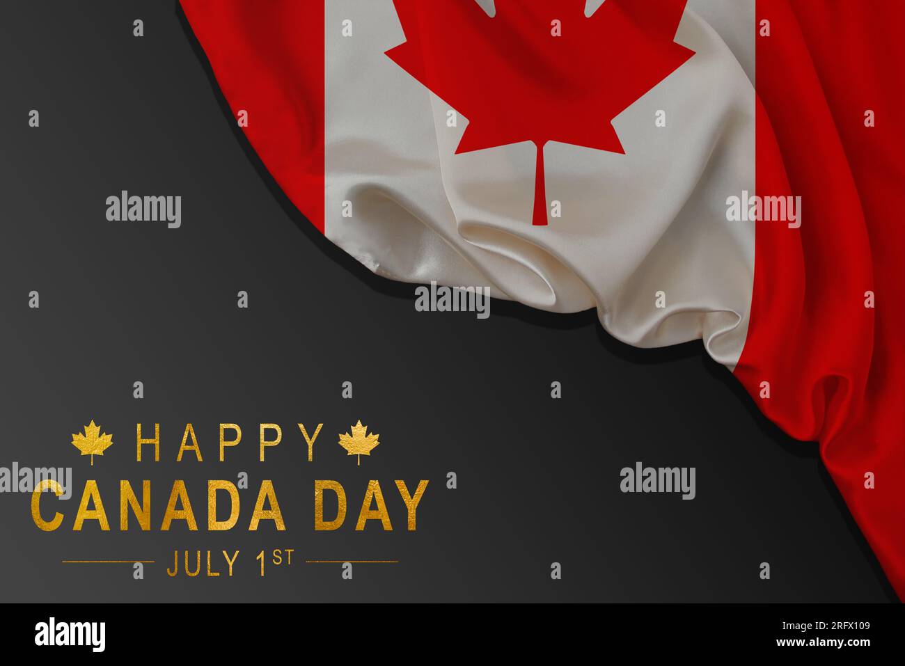 Canada day 1st July modern sign, cover, banner, design concept with ...
