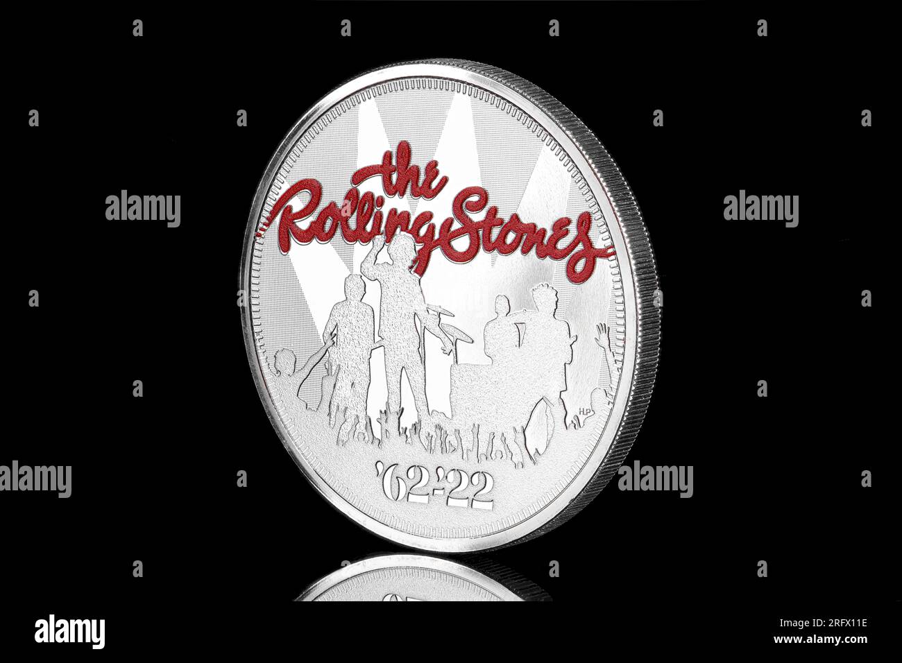 2022 UK £5 coin to commemorate the 60th anniversary of The Rolling ...