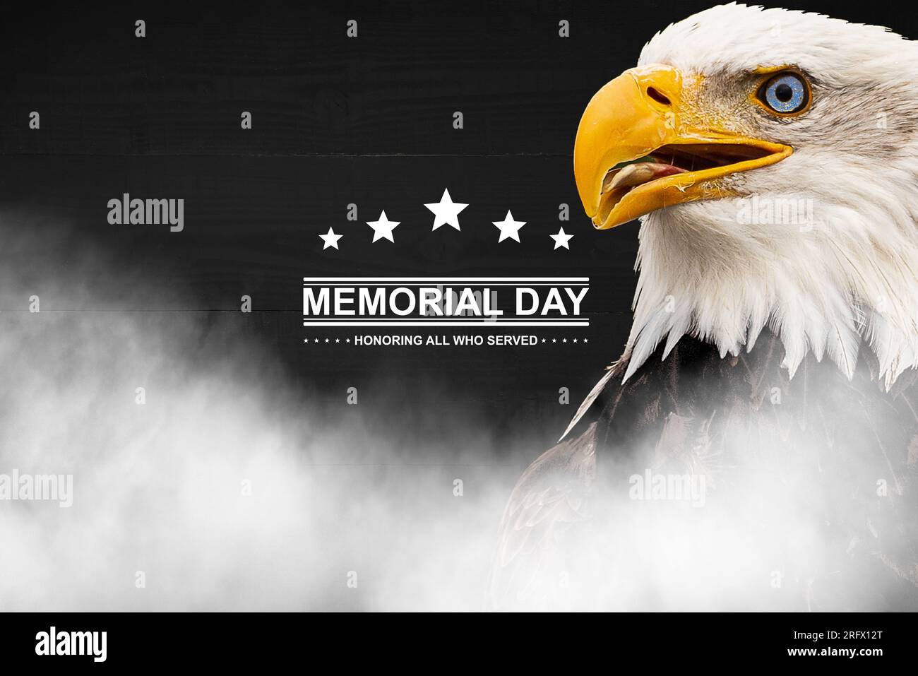 Memorial Day celebration with American Flag. Vintage design. Text ...