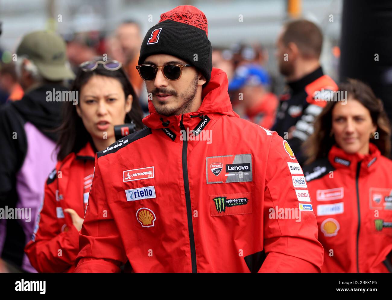 Ducati Lenovo’s Francesco Bagnaia ahead of the Monster Energy British ...