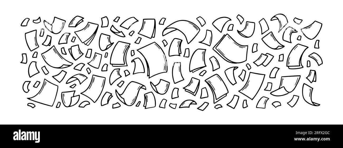 Scattered Papers Vector