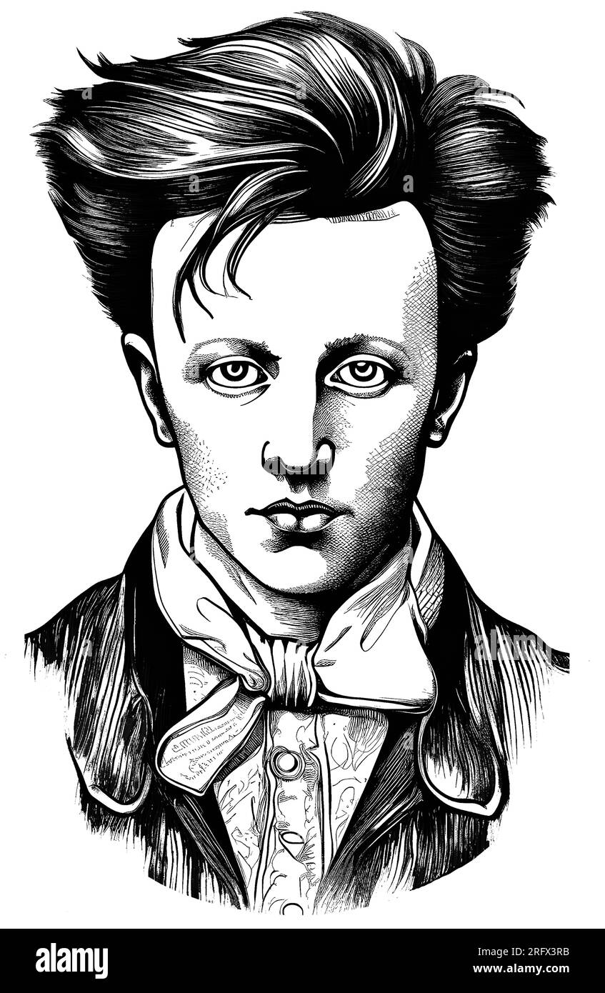 Historical drawing 19th century jean Black and White Stock Photos ...