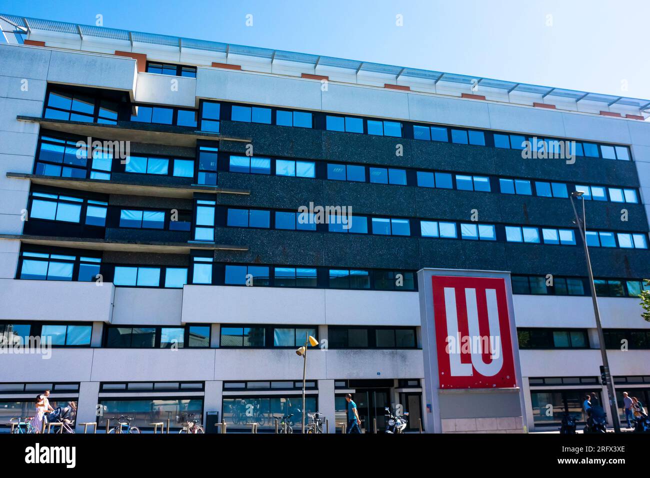 Lu modern logo hi-res stock photography and images - Alamy