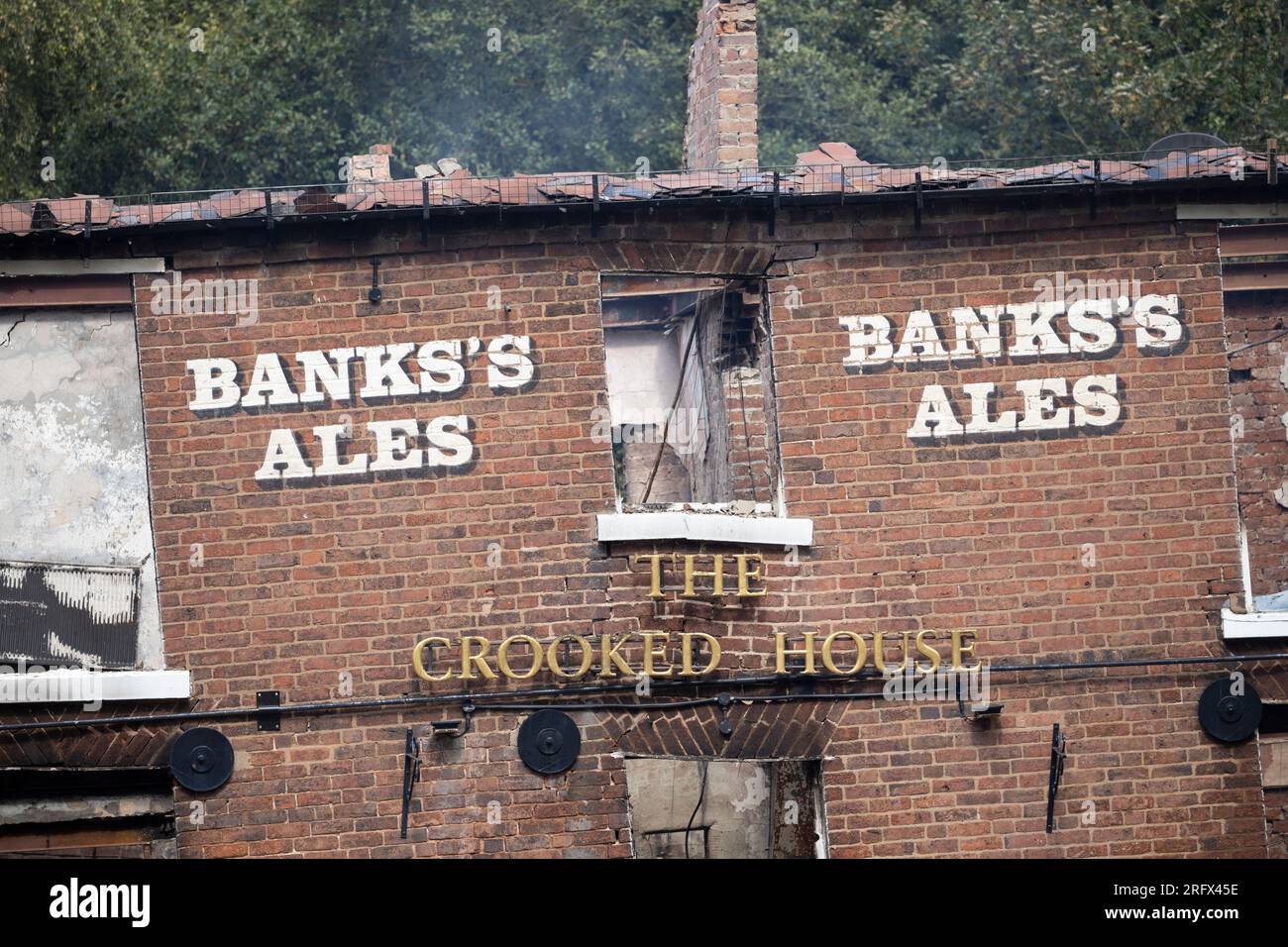 Himley Road, Himley, 6th August 2023: The Crooked House pub which was ...