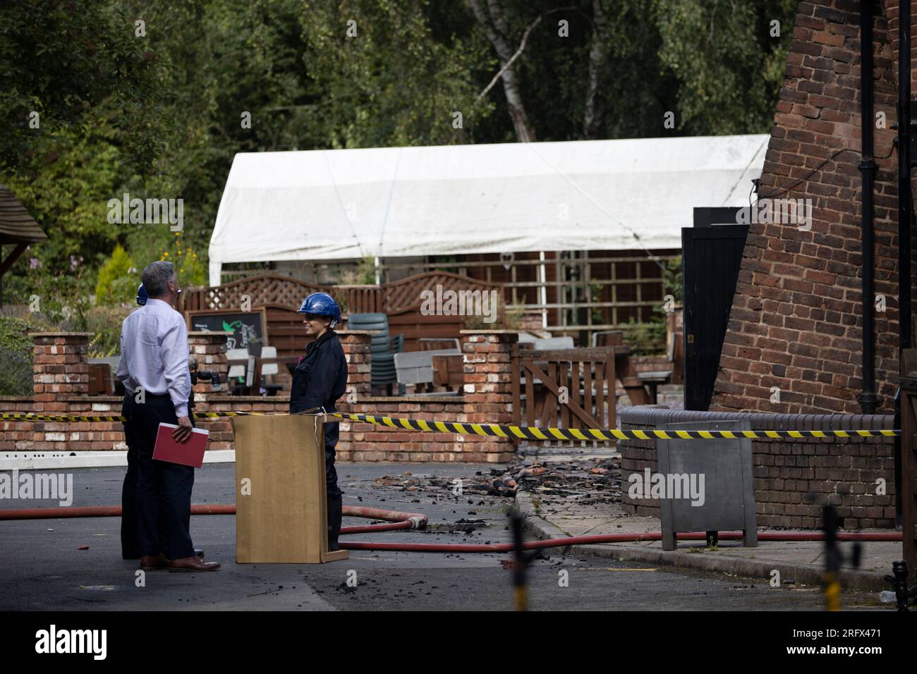 Himley Road, Himley, 6th August 2023: The Crooked House pub which was ...